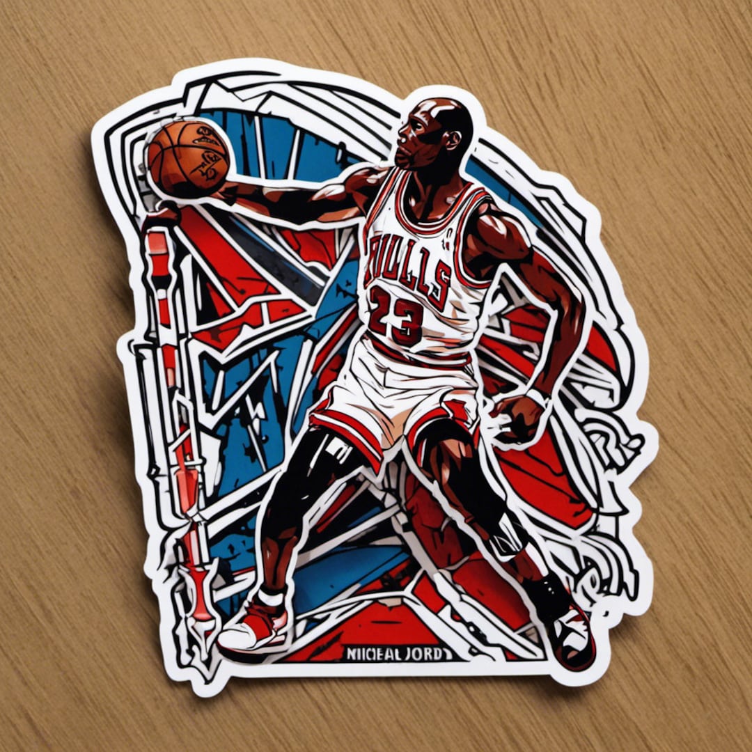 Michael Jordan Sticker - 2 Stickers for 1 Price. Yeti ,stickers for ...