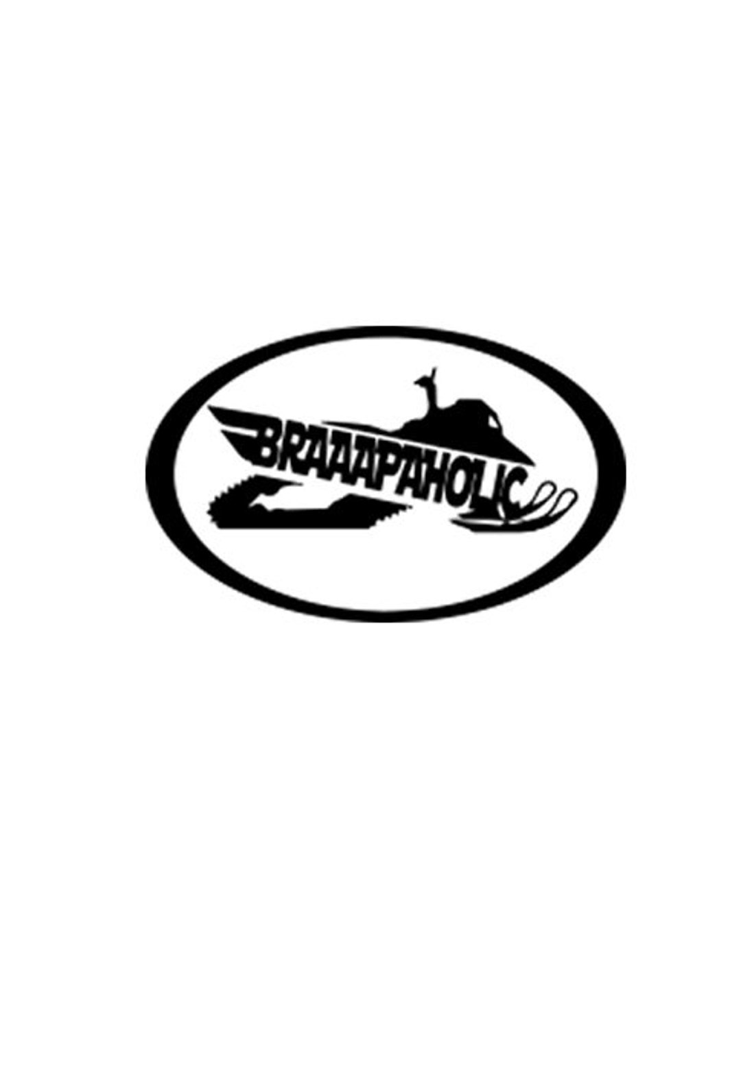 Braaapholic Snowmobile Decal - 2 Decals for 1 Price Deal. Phone Decal ...