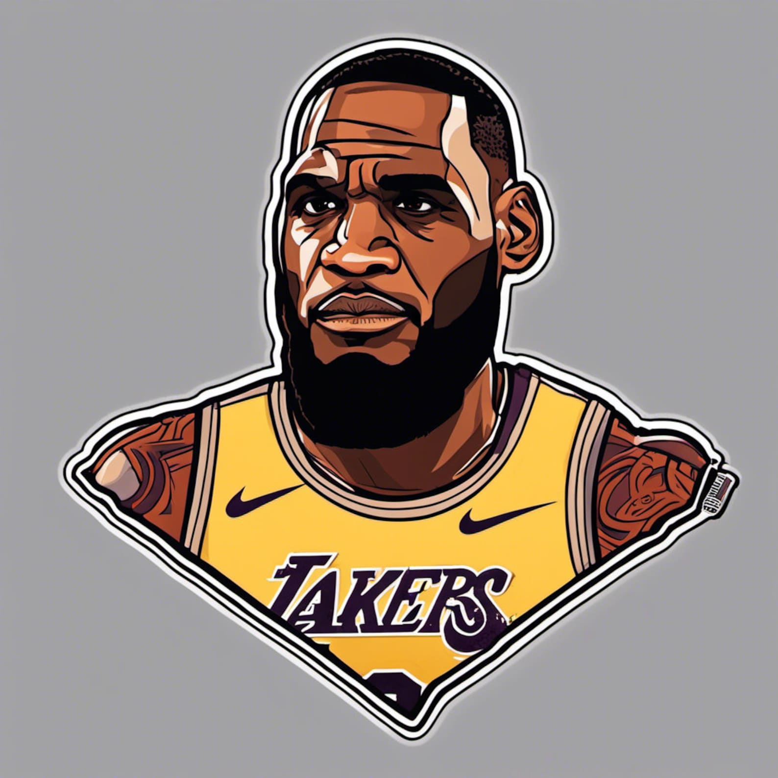 Lebron James Sticker - 2 Stickers for 1 Price. Yeti ,stickers for ...