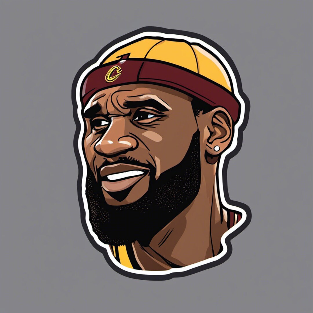 Lebron James Sticker - 2 Stickers for 1 Price. Yeti ,stickers for ...