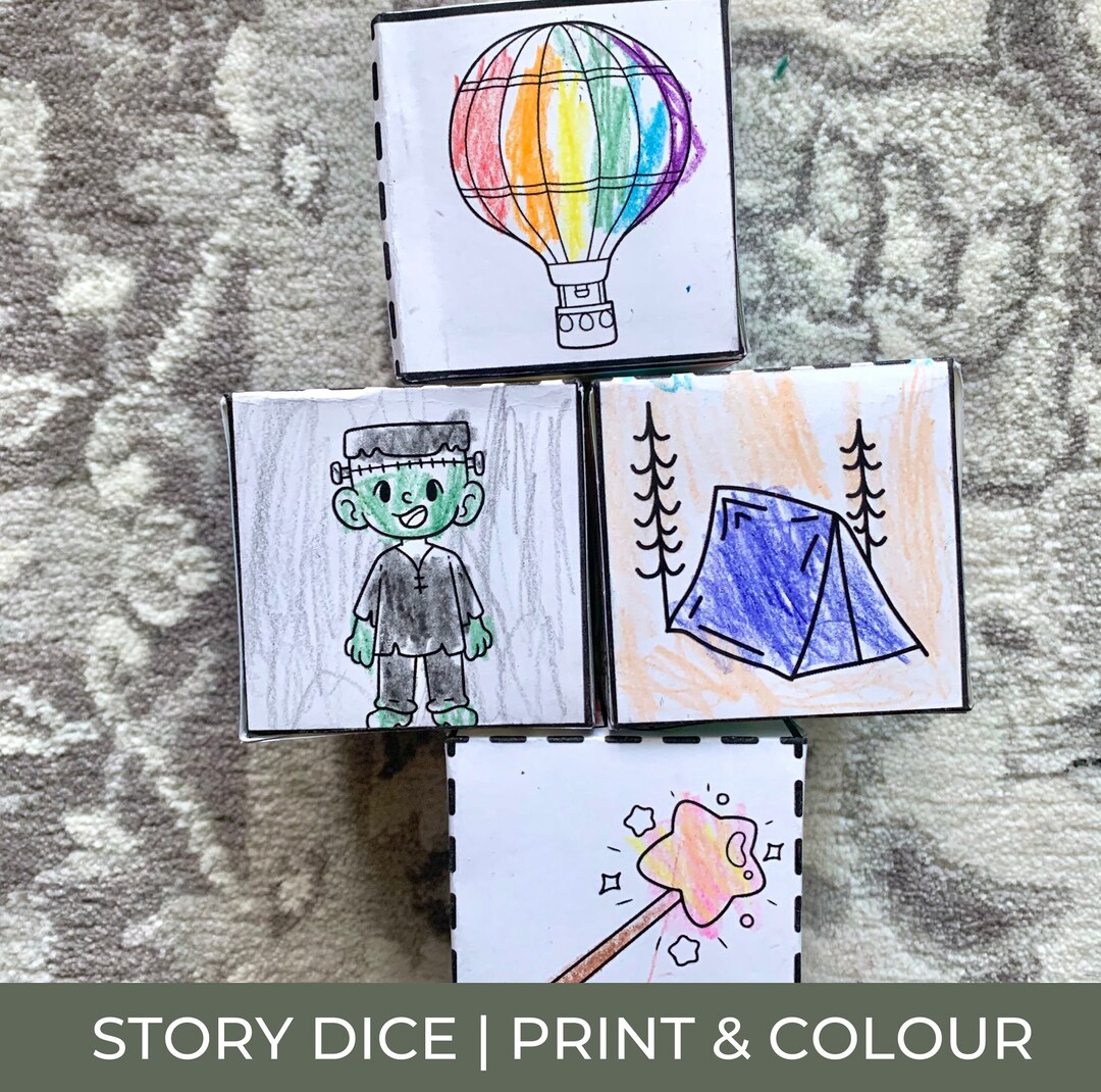 Story Cubes Printable Kids Activity Creative Play - Etsy
