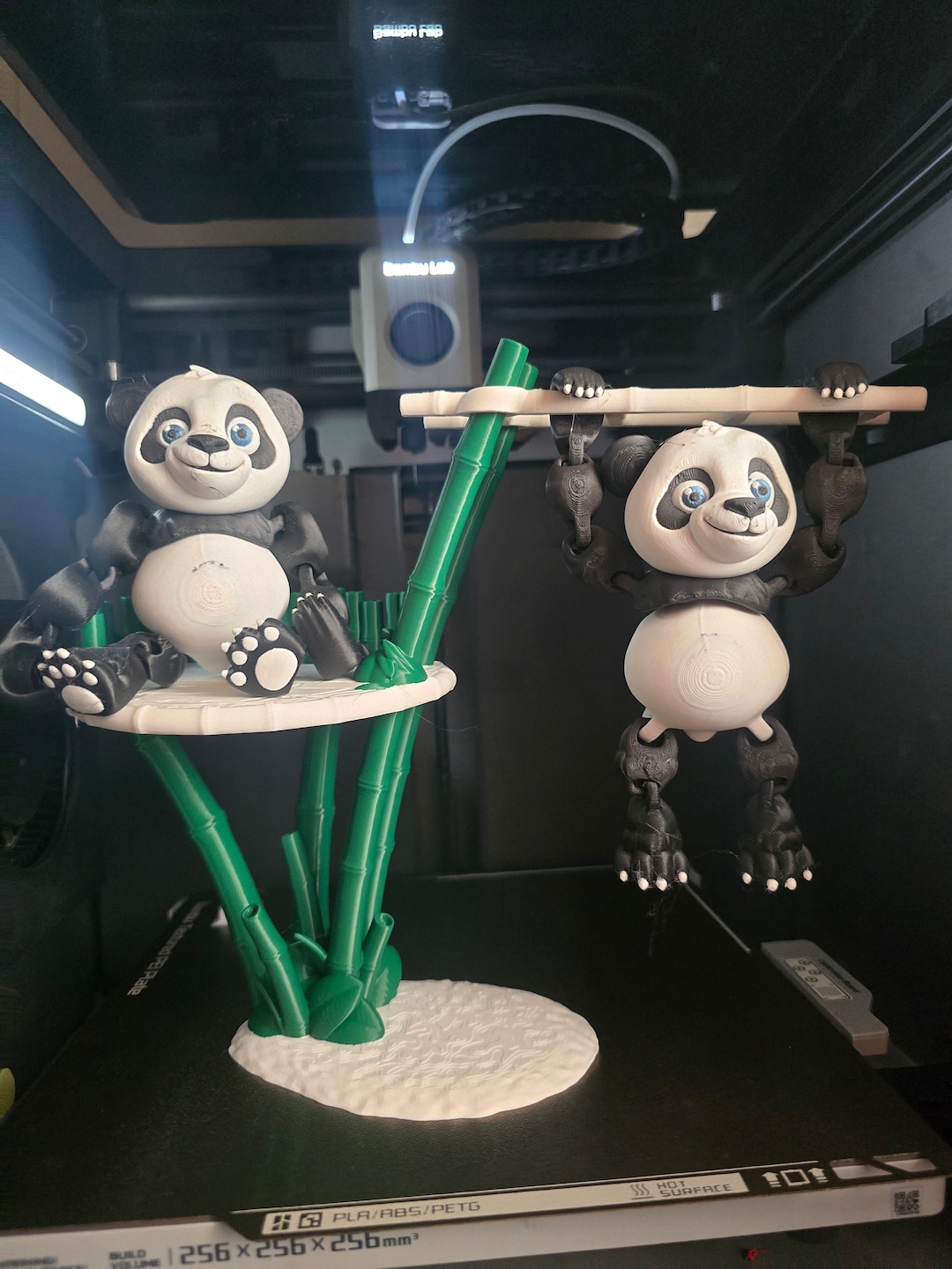 3D Printed Articulated Hanging Panda With Stand - Etsy