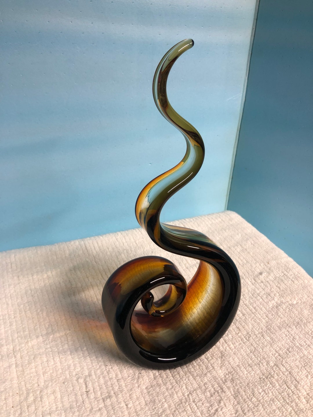 Morano Glass Modern Art Sculpture - Etsy