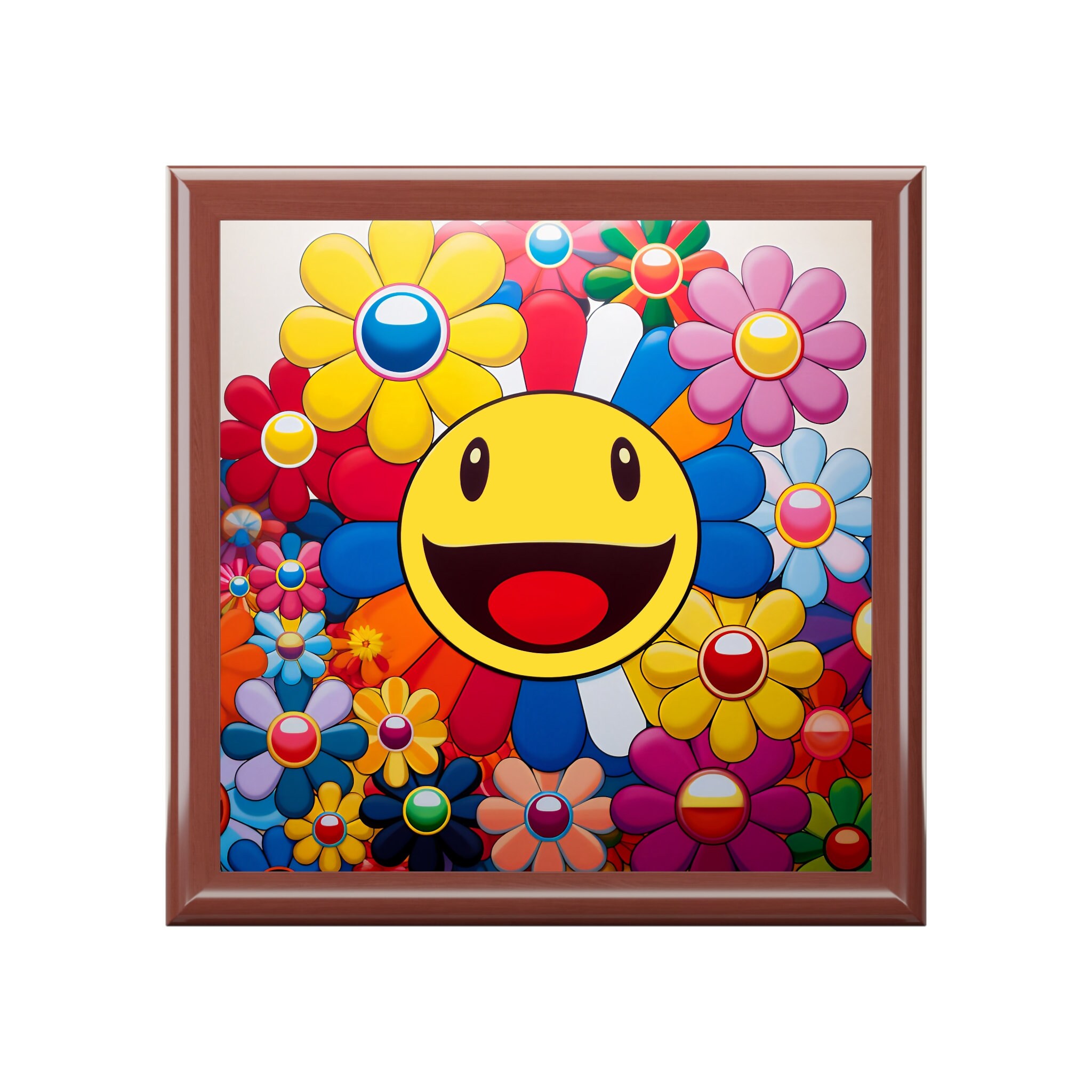 70's Flower Power Smiley Face Stash Box - Etsy