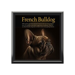 The Fabulous French Bulldog Keepsake Jewelry Box With Ceramic Tile ...
