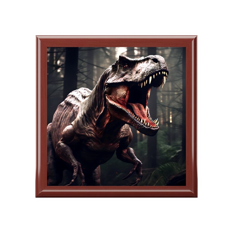 The Mighty T-rex Art Print Gift and Jewelry Box - Etsy