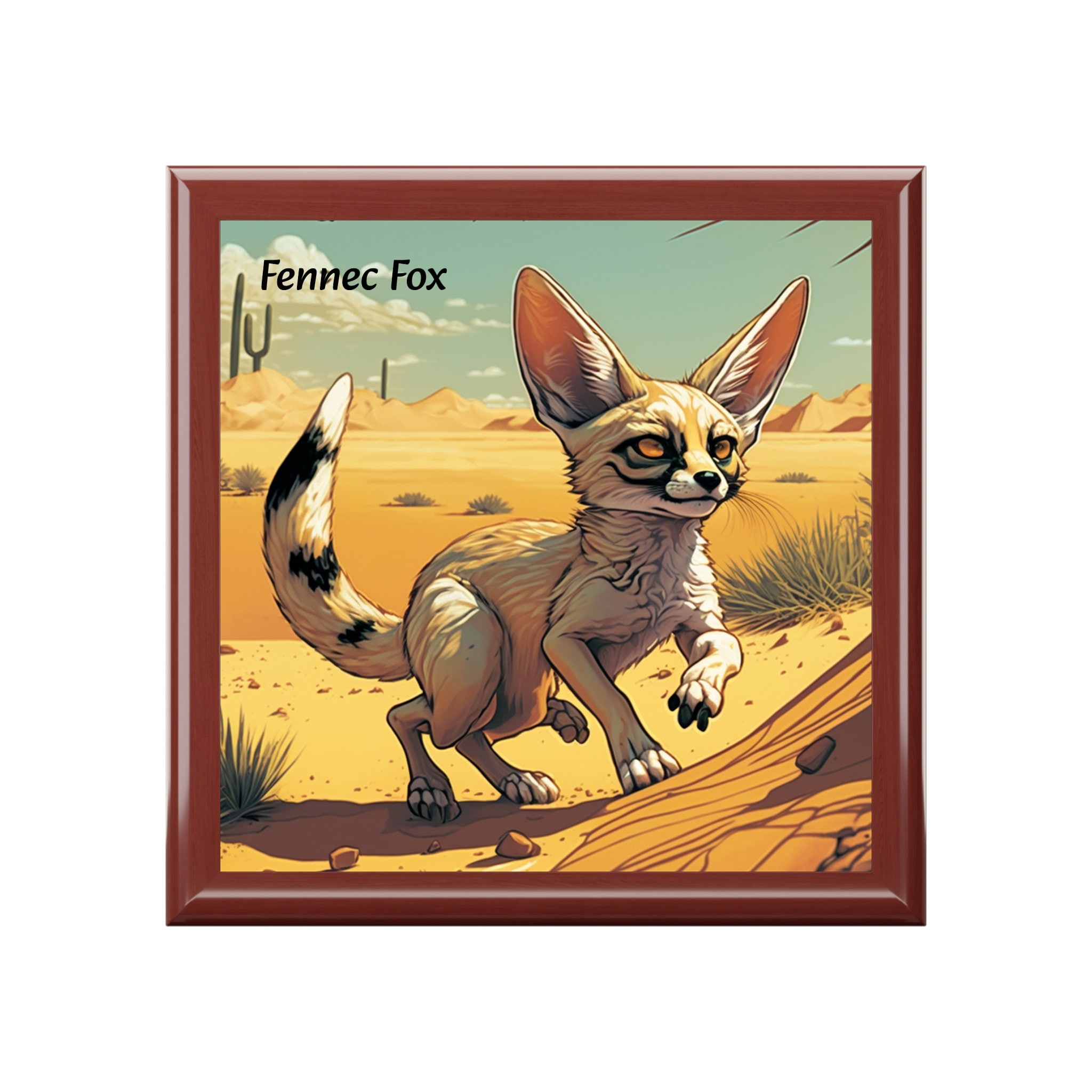 Comic Book Art Fennec Fox Art Print Gift and Jewelry Box - Etsy