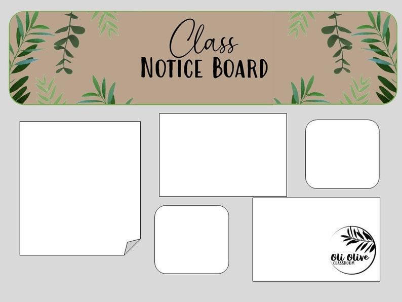 Editable Botanical Classroom Display Banner Brown - Etsy