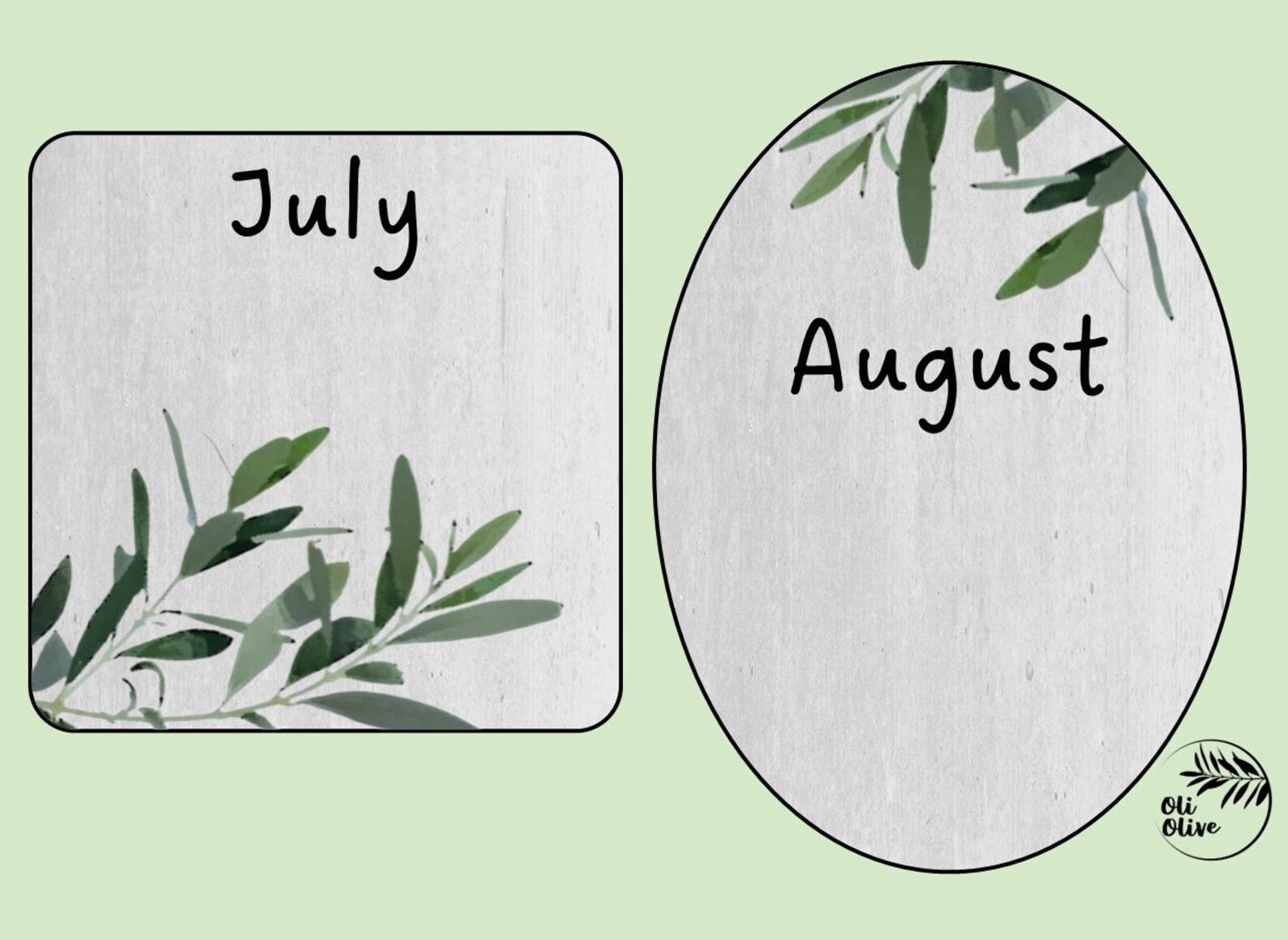 Olive Leaf Classroom Birthday Display - Etsy