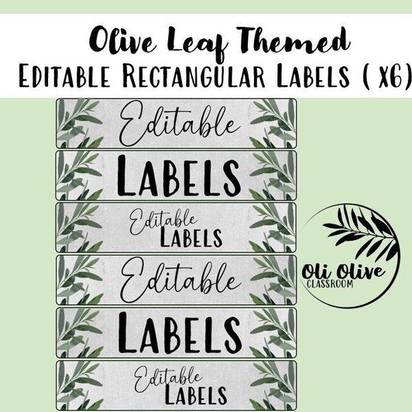 Rectangular Labels - Etsy