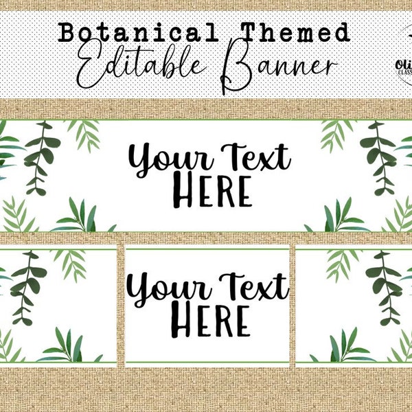 Botanical Classroom - Etsy UK