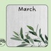 Olive Leaf Classroom Birthday Display - Etsy