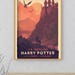 Wizard Travel Poster Set, Magical Witchcraft School Poster, Vintage ...