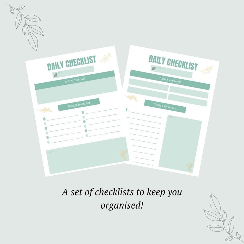 Blank Checklist Editable Printable PDF A4 & A5, Customizable Checklist ...