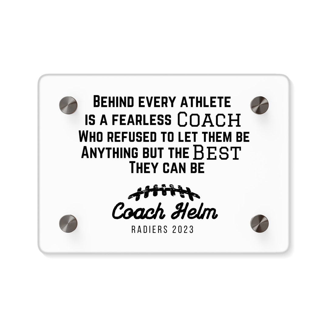 Personalized Desktop Football Coach Sign Gifts for Football - Etsy