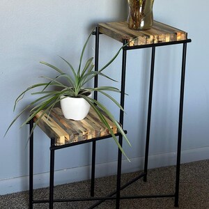 Handmade Plant Stand | 2-tier Plant Stand | Minimalist | Modern ...