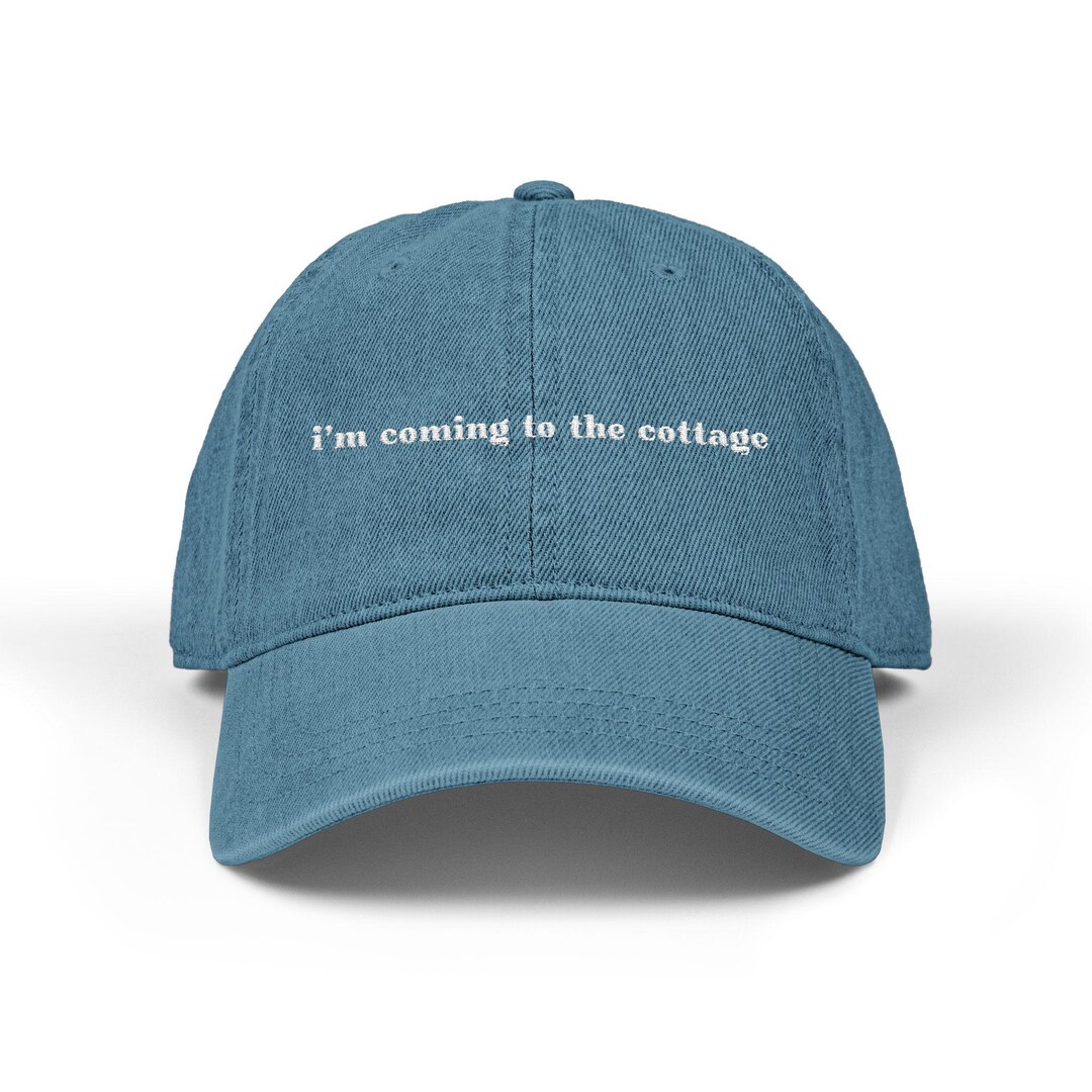 Embroidered Coming to the Cottage Denim Hat | Heated Rivalry Inspired ...