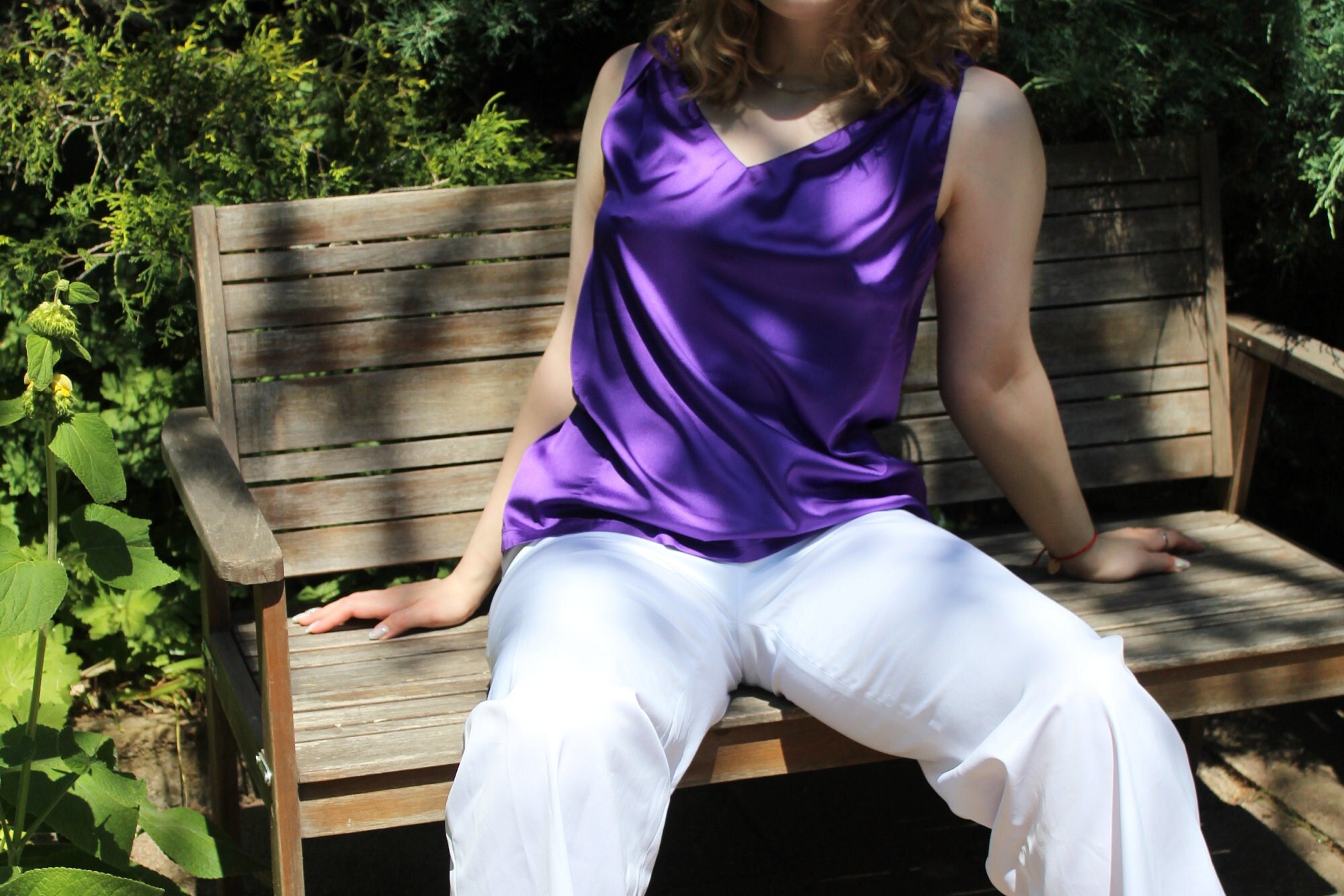 Purple Top With Provocative Design VIOLETTA - Etsy