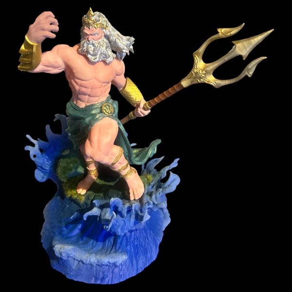 Poseidon Statue - Etsy