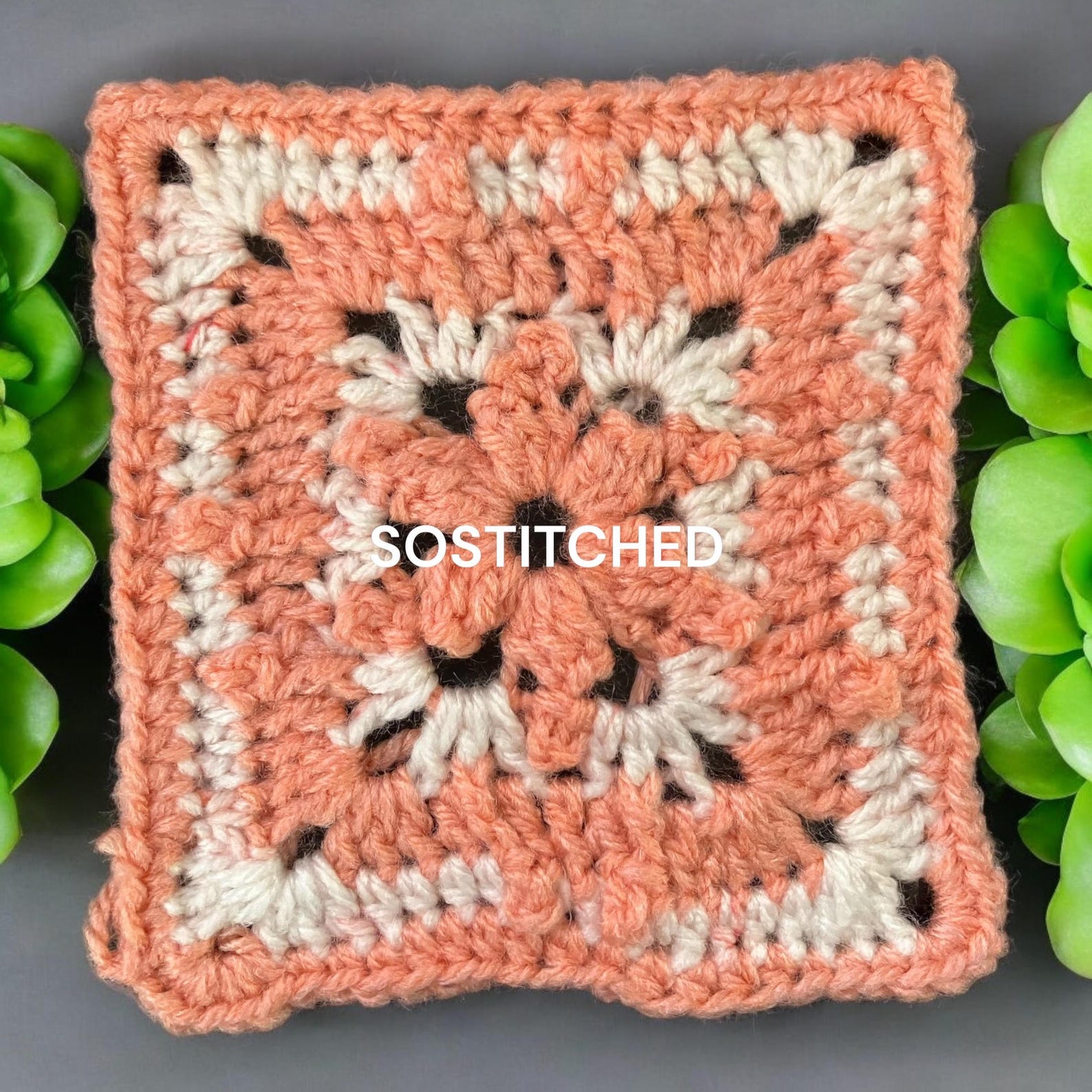 Crochet Picot Textured Granny Square Pattern - Etsy