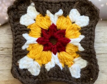 Crochet Picot Textured Granny Square Pattern - Etsy