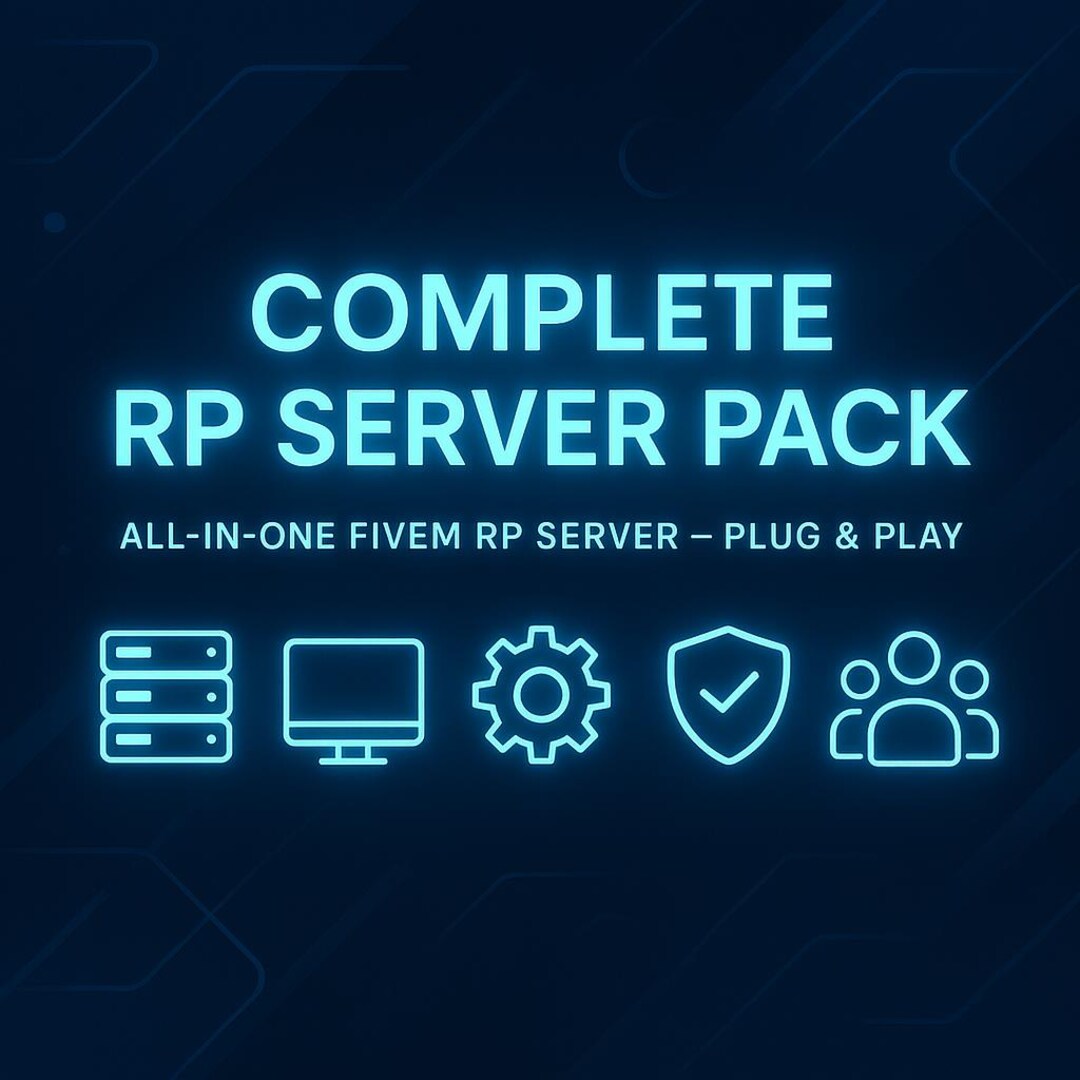 Pacote de Servidor FiveM RP - Configuração pronta para uso - Totalmente ...