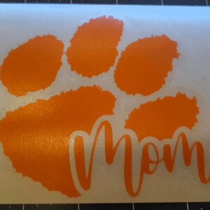 Clemson Mom Window Decal - Etsy