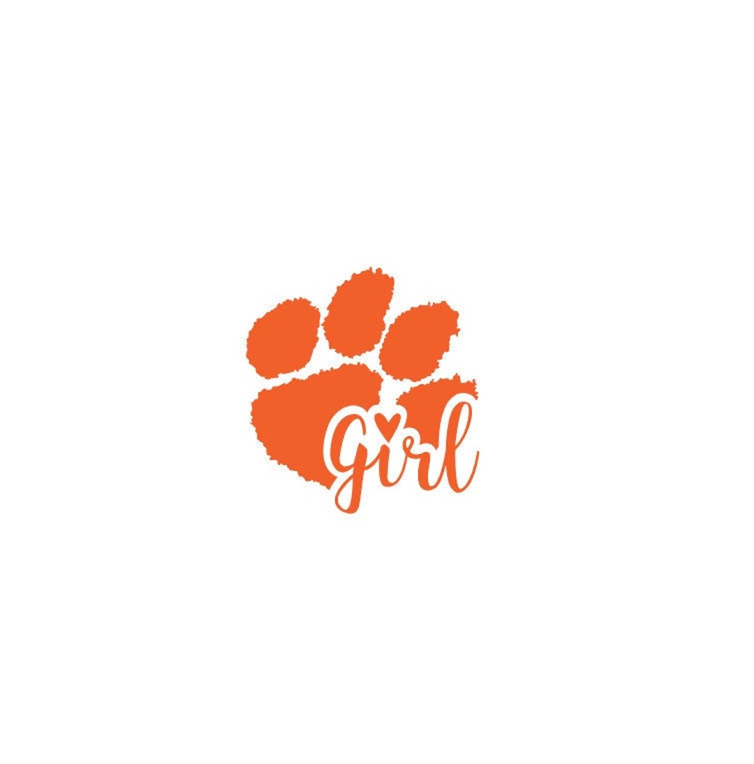 Clemson Girl Window Decal - Etsy