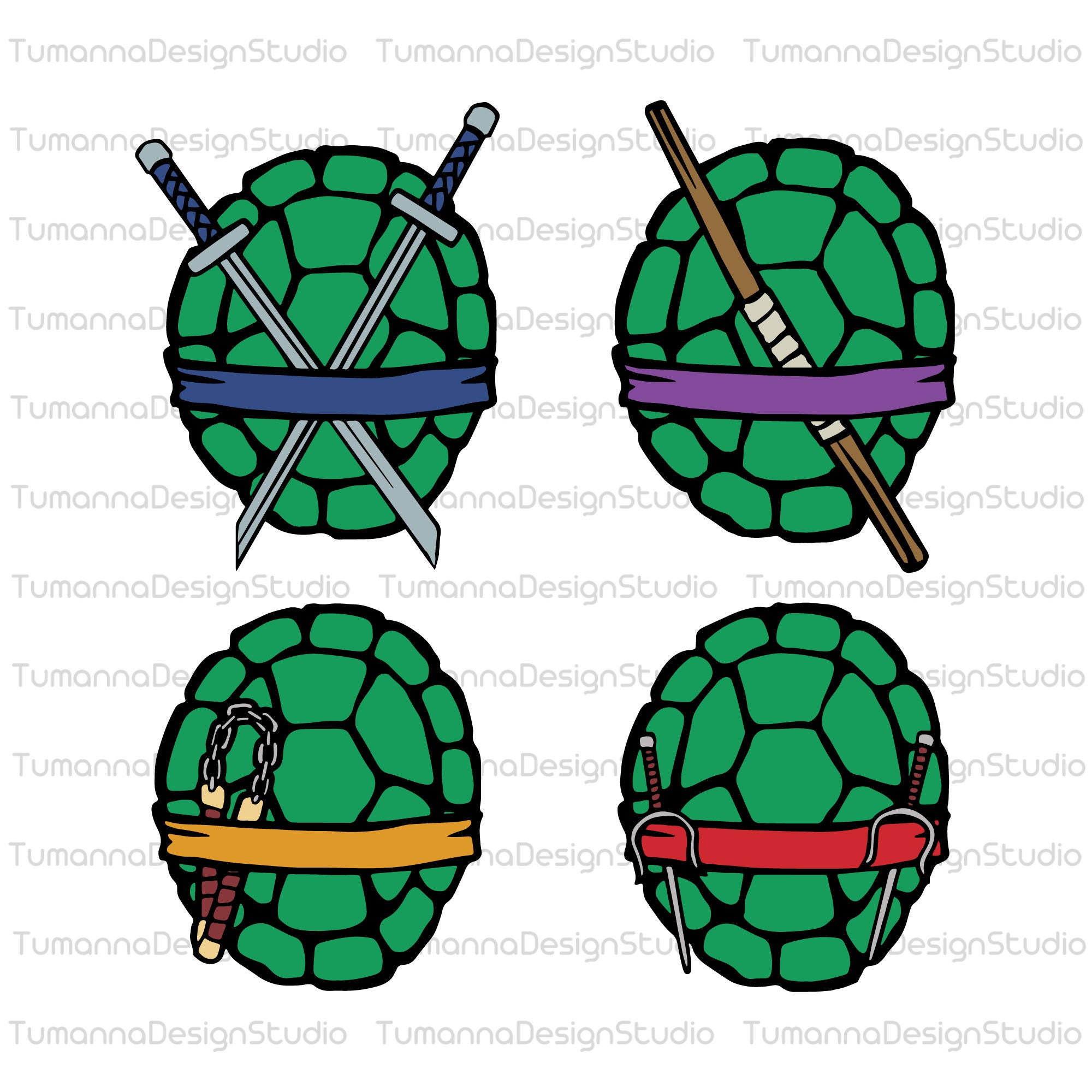 Ninja Turtle Shell Clip Art