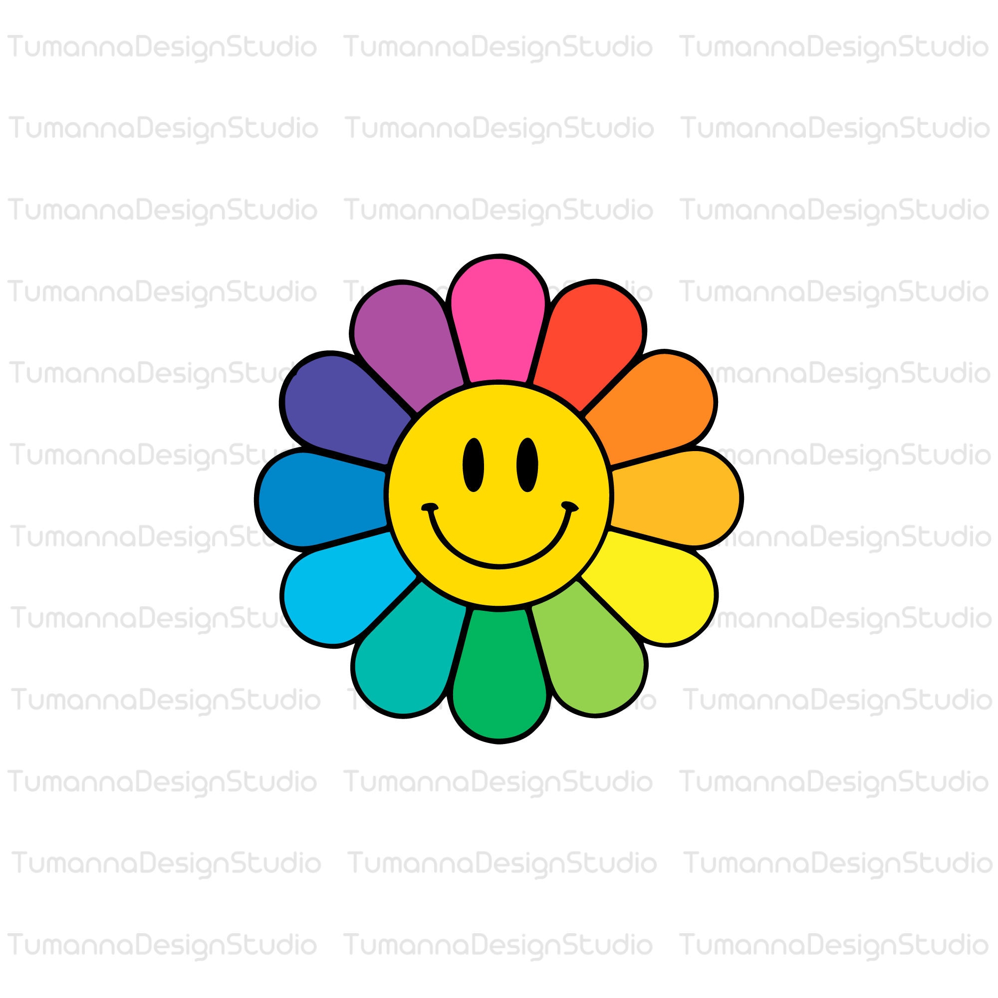 Happy Face Flower Svg, Daisy Smile Face Svg, Daisy Flower Svg, Smiley Face SVG, Emoji Svg ...