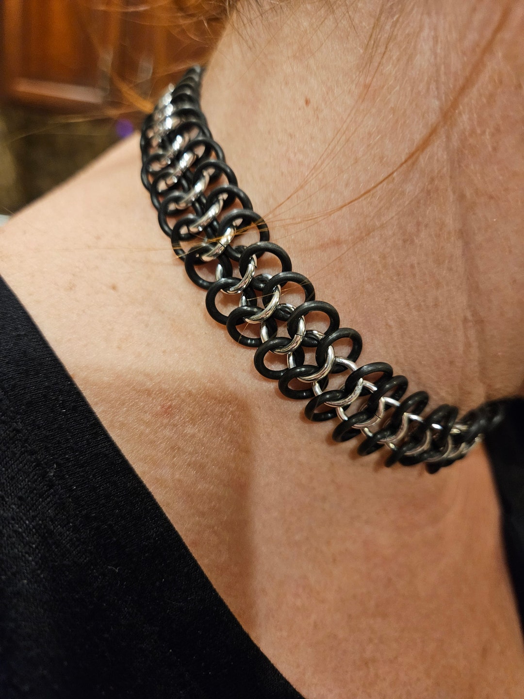 Stretchy Chainmail Choker - Etsy
