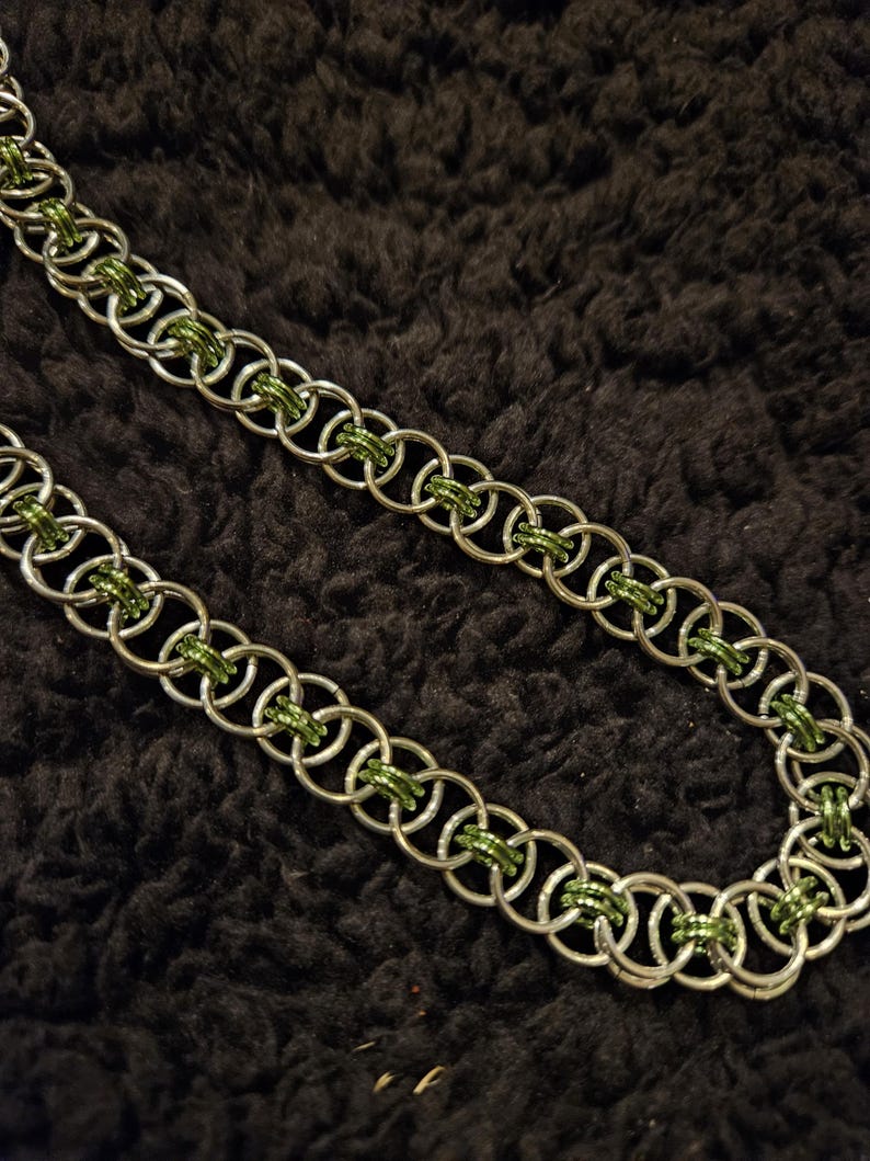 Helm Weave Chainmail Choker Necklace - Etsy