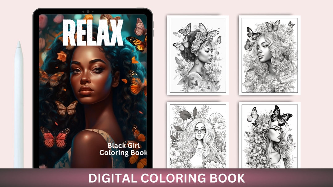 Digital Coloring Book, African American Digital Coloring Book, Boss ...