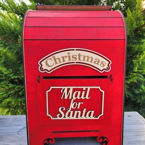 Santa Mailbox, Christmas Post Box, Santa Letter Box, Christmas Mailbox ...