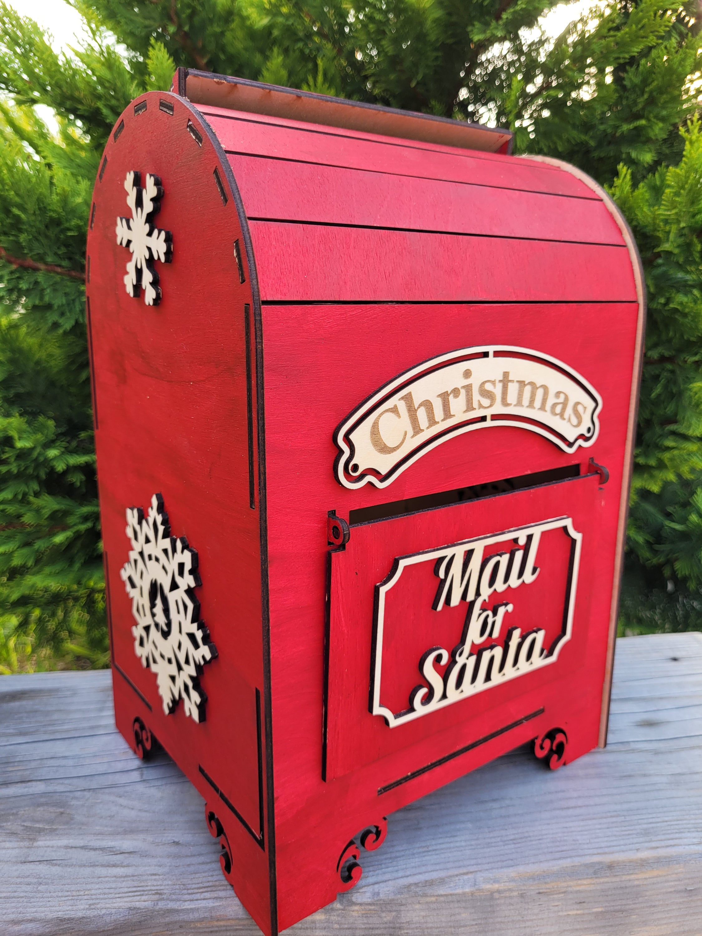 Santa Mailbox, Christmas Post Box, Santa Letter Box, Christmas Mailbox ...