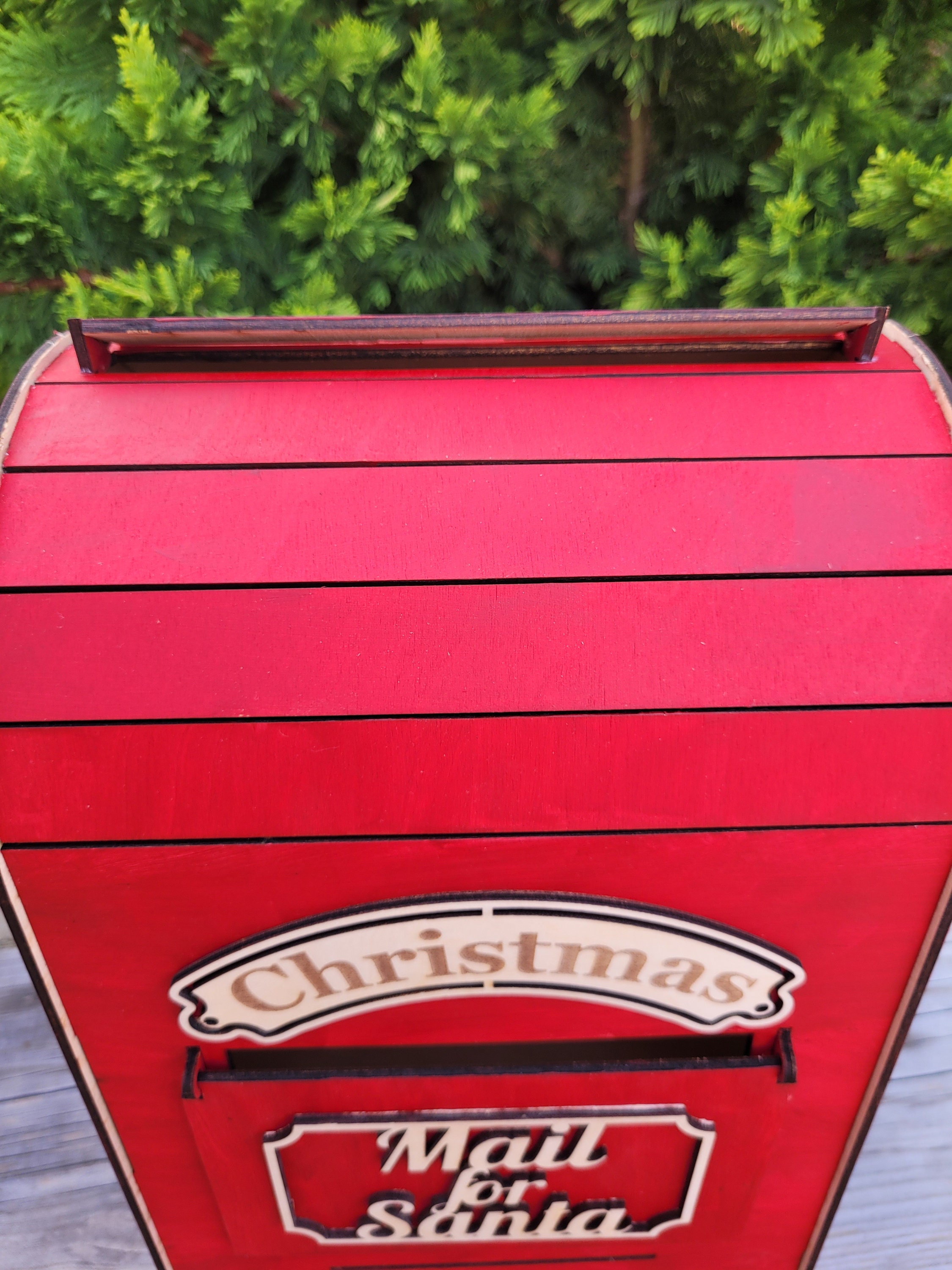 Santa Mailbox, Christmas Post Box, Santa Letter Box, Christmas Mailbox ...