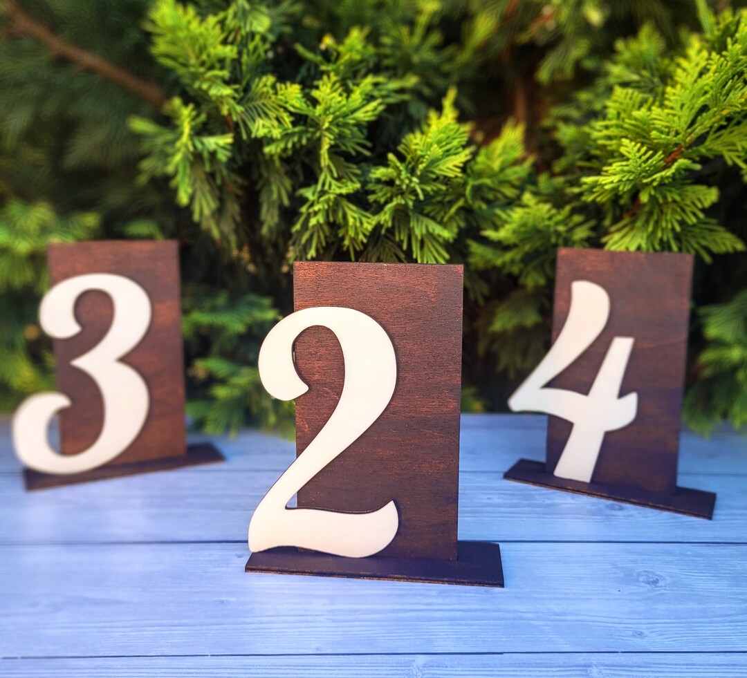 Classic Wooden Wedding Table Numbers,rustic & Modern Designs,wedding ...