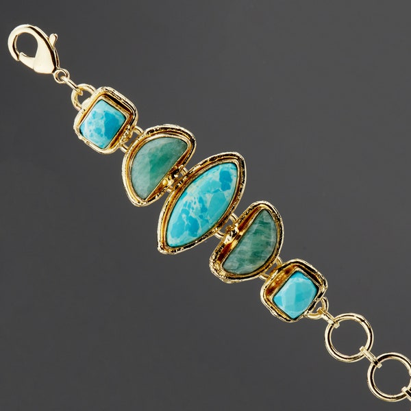 Large Stone Bracelet - Etsy