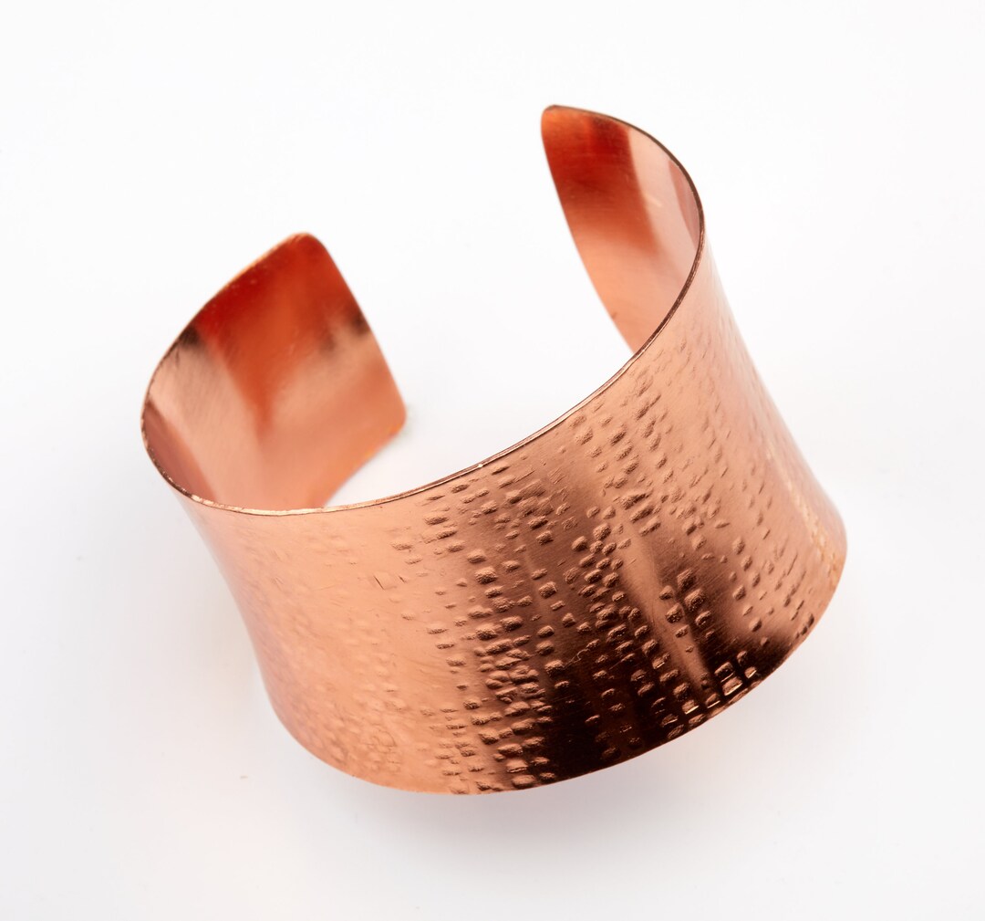 Wide Rustic Textured Copper Cuff Bracelet With Saddled Profile,saddle ...
