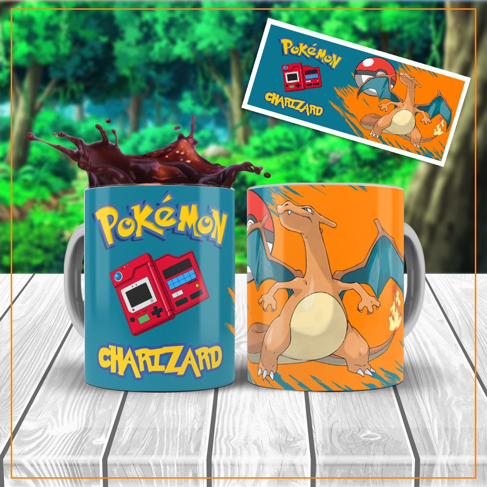 Pokemon Pack - 3X MUG Sublimation Wraps - Squirtle, Charmander ...