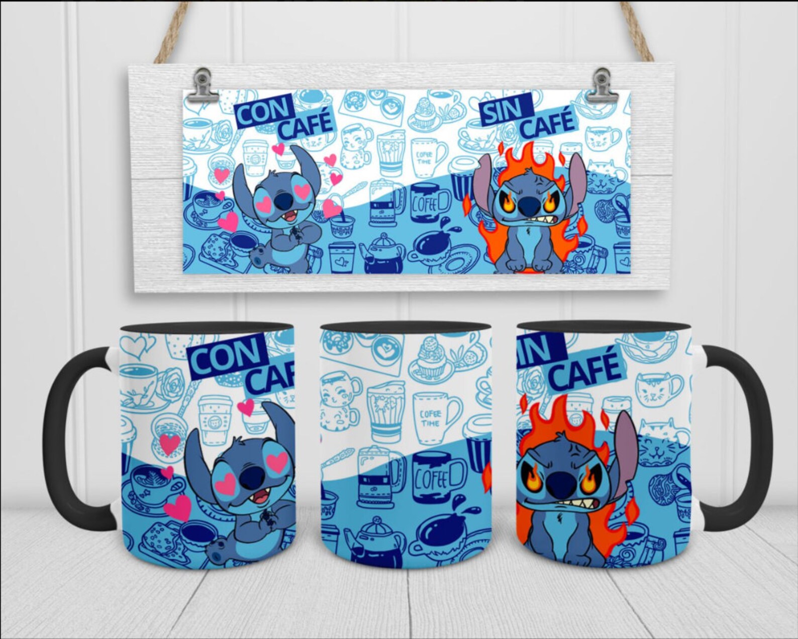 Cartoon Mug Design, Mug Wraps - 11-15oz Mugs - Sublimation Designs ...