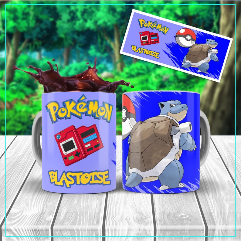 Pokemon Pack - 3X MUG Sublimation Wraps - Squirtle, Charmander ...