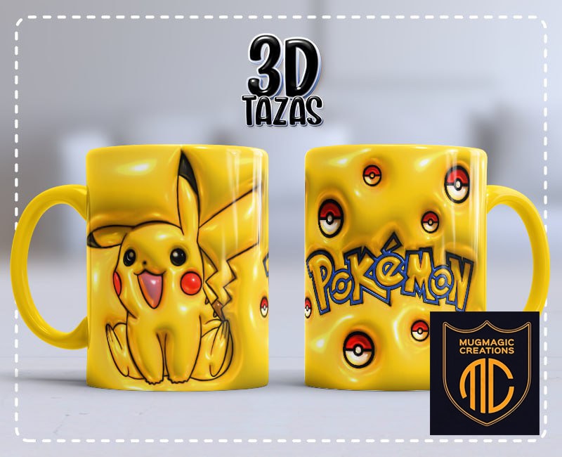 3D Coffee Puffy Mug Wrapper, Sublimation Design Stencils, 3D Puffy Mug ...