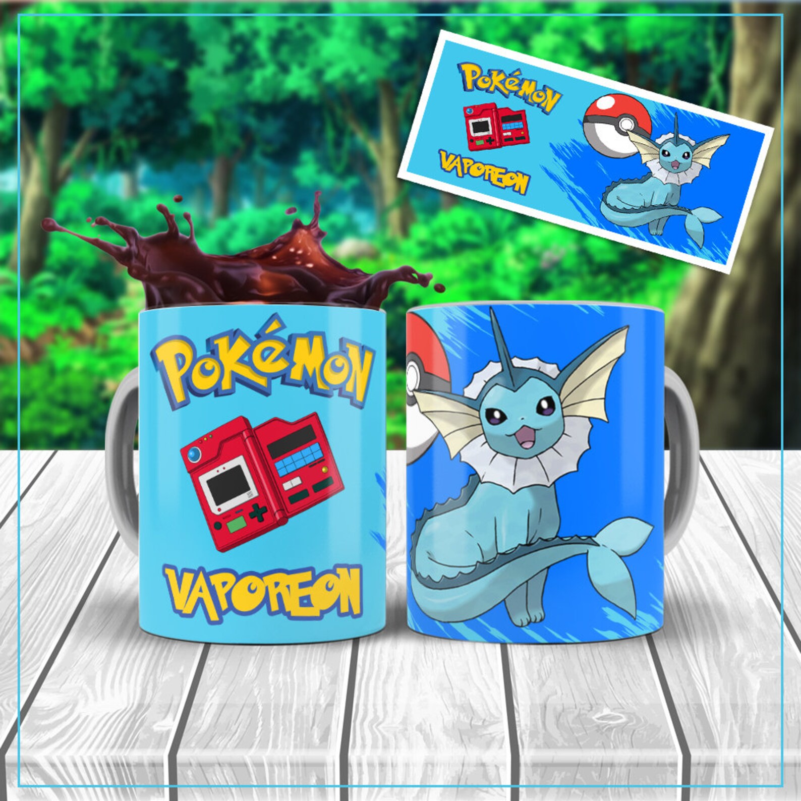 Pokemon Pack - 3X MUG Sublimation Wraps - Squirtle, Charmander ...