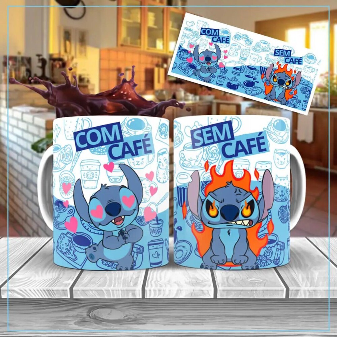 Diseño de tazas de dibujos animados, envolturas de tazas - Tazas de 11 ...