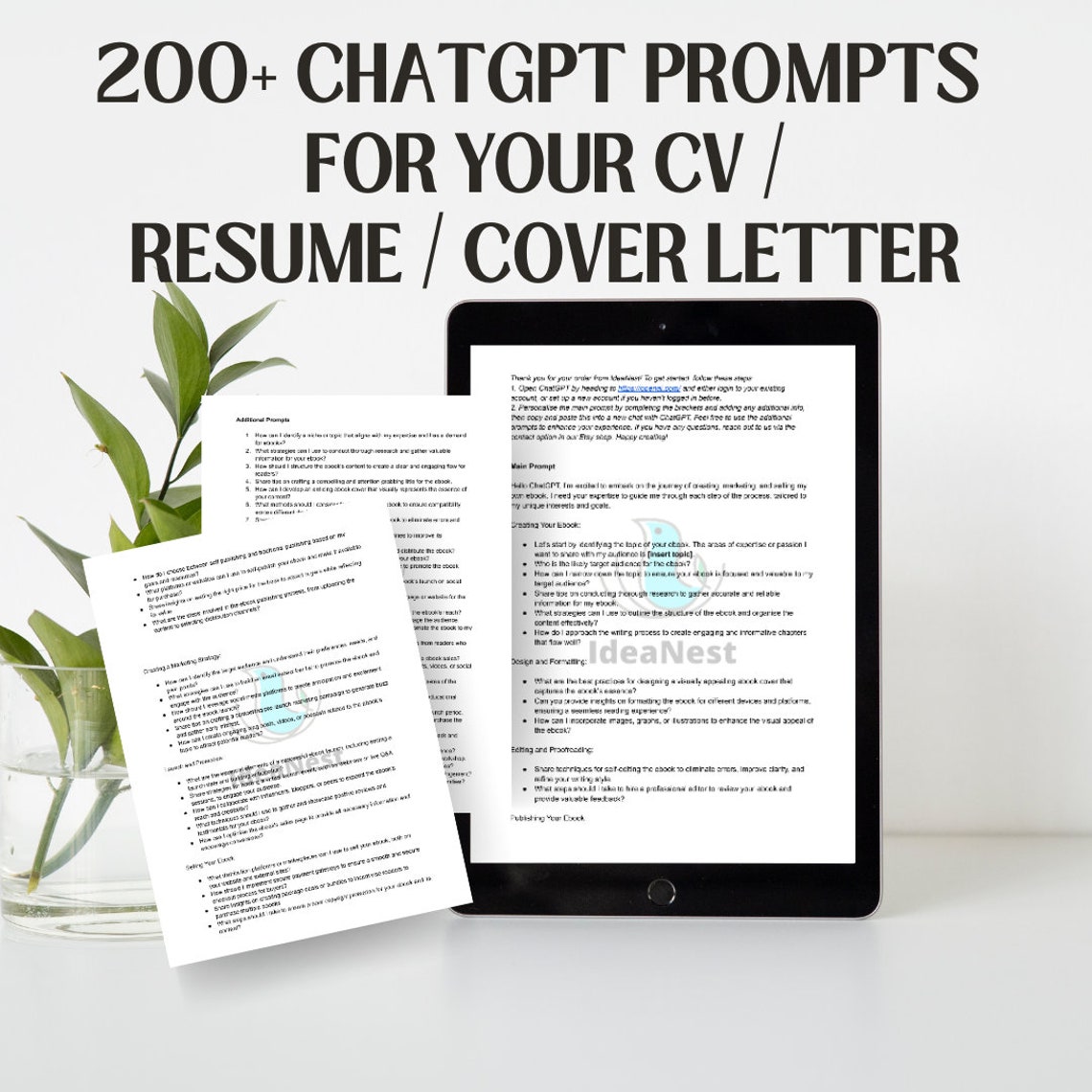 Chatgpt CV & Resume Toolkit Ai-powered Prompts for Crafting - Etsy