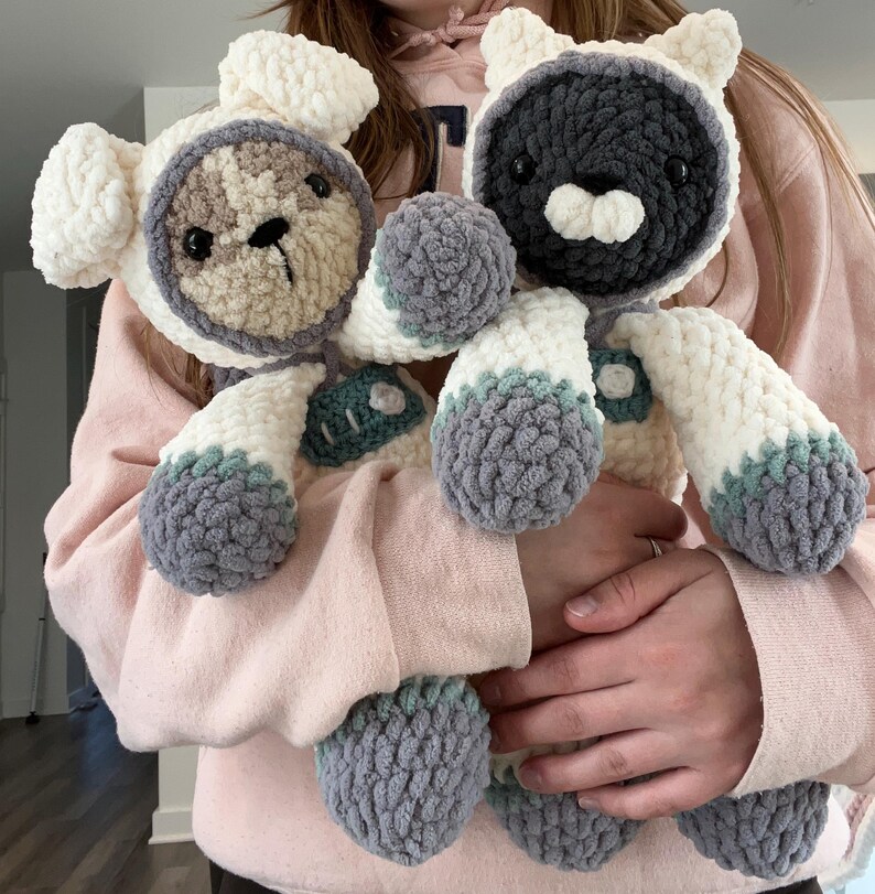 Astro-pup and Astro-cat PDF Pattern Bundle 2-in-1, Crochet Astronaut ...