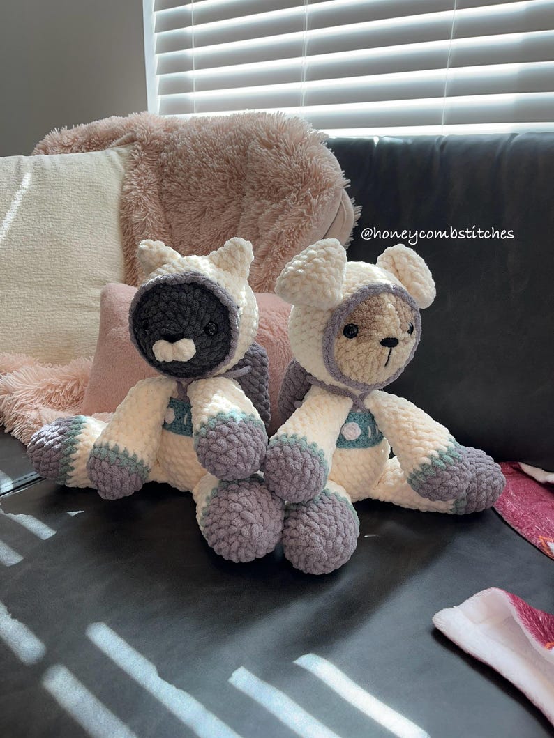 Astro-pup and Astro-cat PDF Pattern Bundle 2-in-1, Crochet Astronaut ...