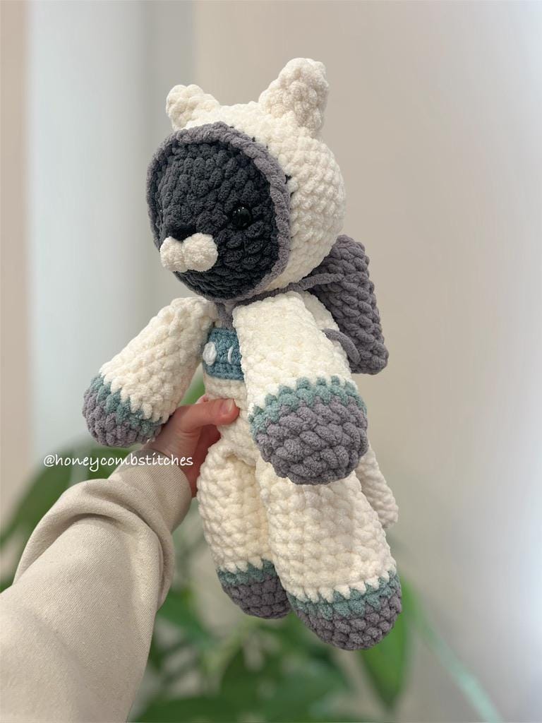 Astro-cat PDF, Crochet Astronaut Cat PATTERN, Astronaut Cat Plush ...