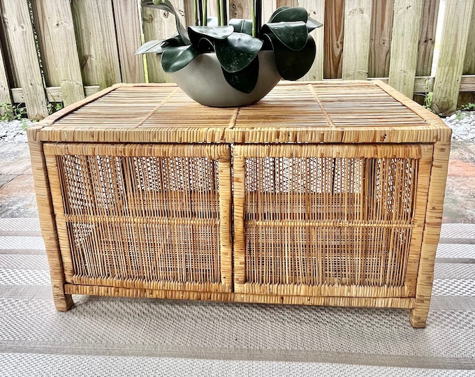 Wicker/rattan Console - Etsy